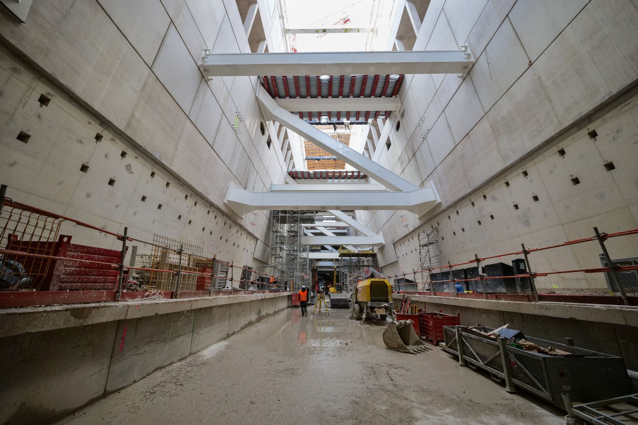 Les travaux à Porte Maillot - EOLE - RER E